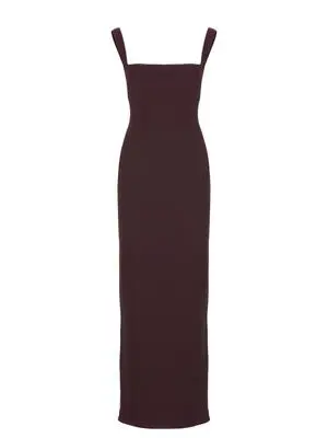 Solace Joni Square-neck Sleeveless Gown - Plum