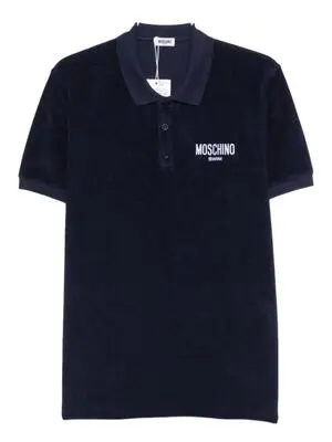 Moschino Collared Polo Shirt - Black