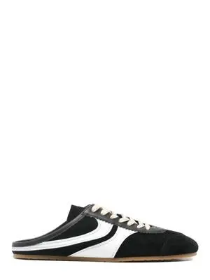 Dries Van Noten Suede Sneaker Mules - Black
