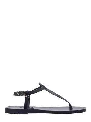 ANCIENT GREEK SANDALS Lito Strappy Flat Sandals - Black