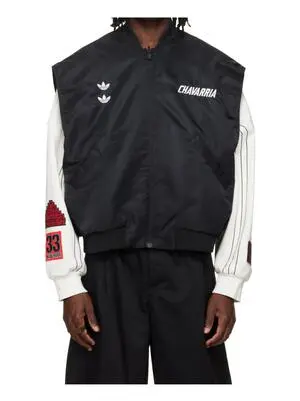 WILLY CHAVARRIA X Adidas Originals Padded Reversible Vest - Black