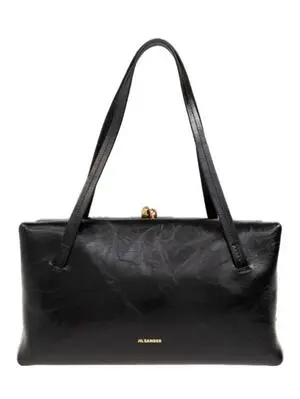 JIL SANDER Small Goji Shoulder Bag - Black