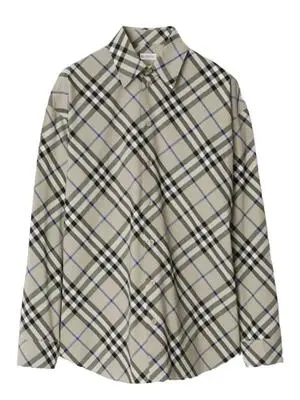 Burberry Checked Long Sleeve Shirt - Multicolor