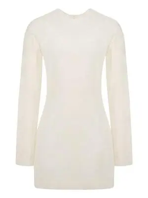 THE ROW The Row Elione Washed Taffeta Fitted Waist Crewneck Top