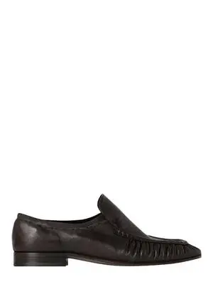 THE ROW The Row Moccasin Casual Lacquer Brown