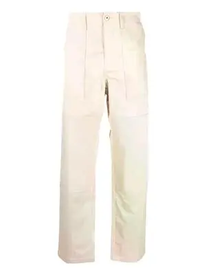COUNTY OF MILAN Cotton Blend Trousers - Neutrals