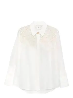 Aje Gia Embroidered Shirt - Neutrals