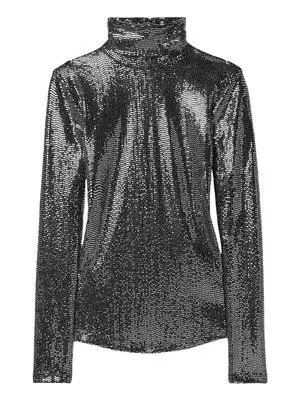 Isabel Marant Étoile Joyela Sequined Turtleneck Top - Black