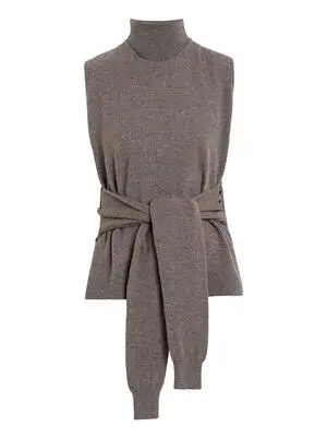 RÓHE Layered Merino Wool-blend Turtleneck Top - Taupe