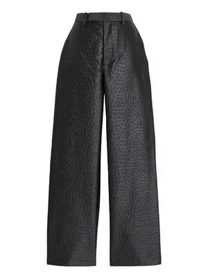 RÓHE Cloqué Straight-leg Pants - Black