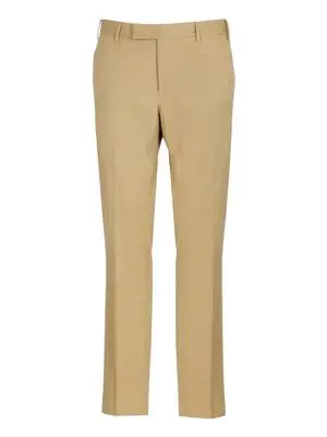 PT TORINO Tailored Trousers With Pressed Crease - Neutrals
