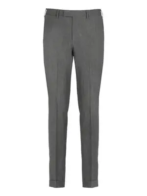 PT TORINO Pressed Crease Trousers - Grey