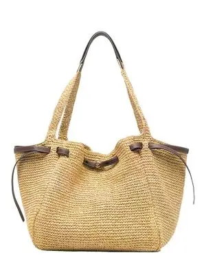 Tory Burch Romy Woven Tote Bag - Neutrals