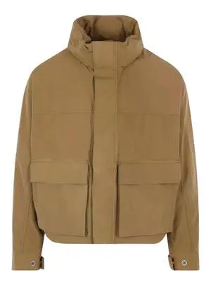 LEMAIRE High-neck Jacket - Brown