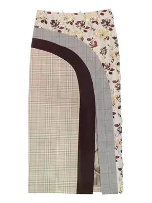 Antonio Marras Patchwork Floral-print Midi Skirt - Neutrals