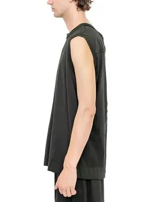Andrea Ya'aqov Sleeveless Panelled T-shirt - Grey