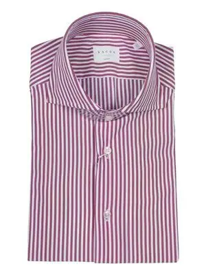 XACUS Active Button-down Striped Shirt - Pink