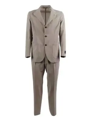 TOMBOLINI Zero Gravity Single-breasted Wool Suit - Neutrals