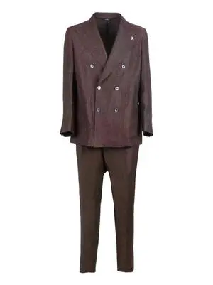 TOMBOLINI Zero Gravity Double-breasted Linen Suit - Brown