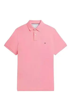 Tommy Hilfiger Logo-embroidered Polo Shirt Pink