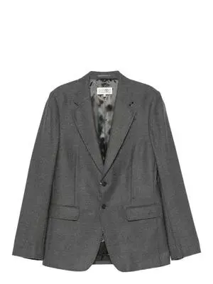 MAISON MARGIELA Frayed-edge Blazer - Grey