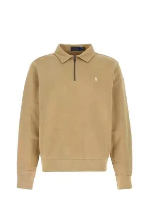 Polo Ralph Lauren Polo Pony Quarter-zip Sweatshirt - Neutrals