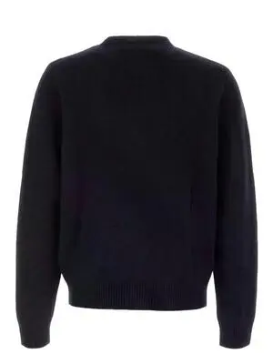 A.p.c. Edmond Logo-embroidered Crew Neck Sweater - Blue