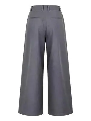 MOORER Rumy-wfc Wide Leg Trousers - Blue