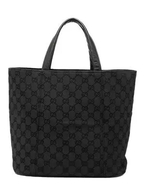 Gucci Gg Canvas Tote Bag - Black