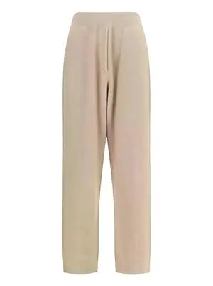Brunello Cucinelli Ribbed-knit Cashmere Trousers - Neutrals