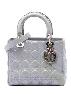 Dior Christian Dior Lady Dior Satchel Grey