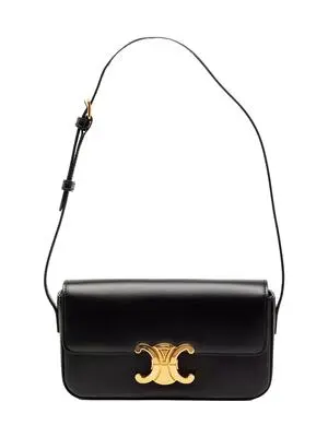 Celine Triomphe Claude Shoulder Bag - Black