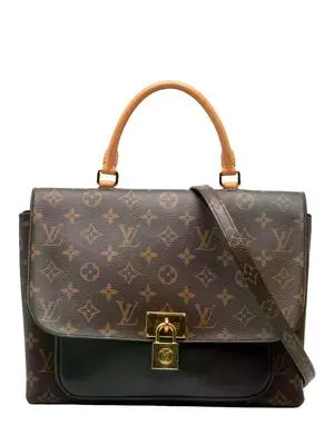 LOUIS VUITTON Monogram Marignan Satchel - Black