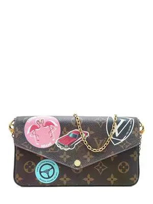 LOUIS VUITTON Monogram World Tour Pochette Felicie - Brown