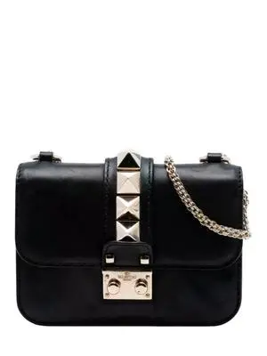 Valentino Garavani Rockstud Glam Lock Crossbody Bag - Black