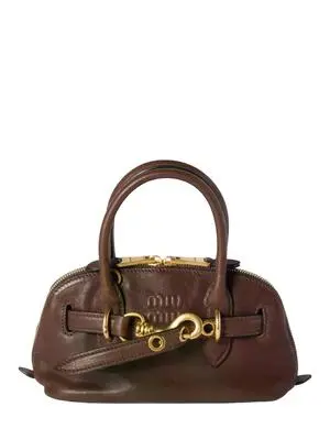 Miu Miu Aventure Mini Nappa Leather Bag - Brown