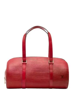 LOUIS VUITTON Louis Vuitton Epi Soufflot Handbag Red