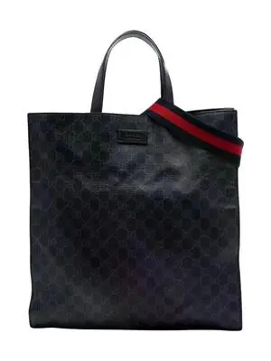 Gucci Gucci GG Supreme Convertible Soft Tote Satchel Black