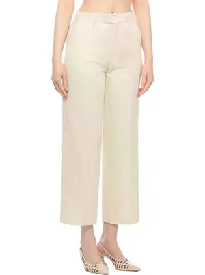 PT TORINO Cream White Pressed Crease Straight-leg Trousers - Neutrals