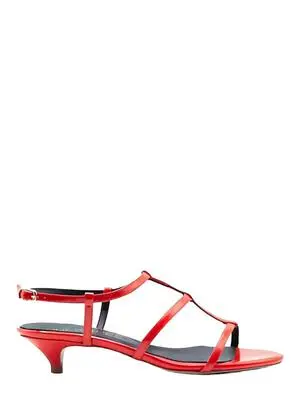JULIE DEE Strappy Kitten-heel Sandals - Red
