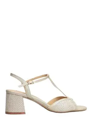 BIBI LOU Maica Crystal-embellished Sandals - Neutrals