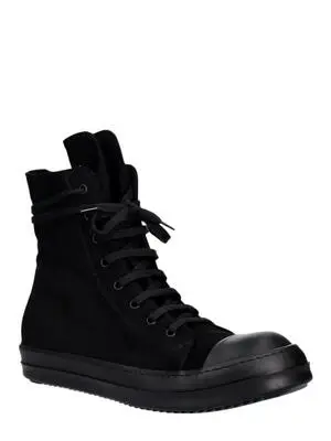 Rick Owens Lace-up Zip-fastening Sneakers - Black