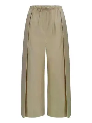Loewe X Paula's Ibiza Anagram Embroidered Cropped Trousers - Neutrals