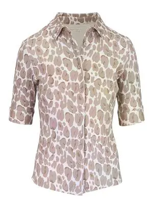 Majestic Filatures Leopard Print Button-down Shirt - Neutrals