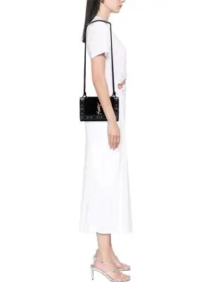 Saint Laurent Medium Suede Rope Stitch Kate Crossbody Bag - Black