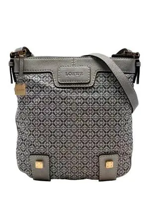 Loewe Anagram Canvas New Road Crossbody Bag - Grey