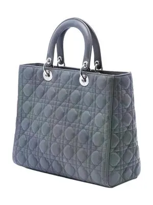 Dior Lambskin Lady Satchel - Grey