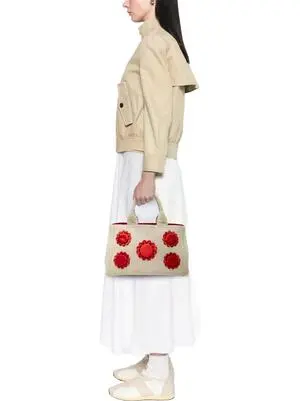 Prada Canvas Canapa Mistolino Tote Bag - Brown