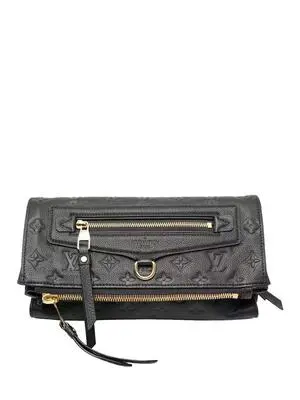 LOUIS VUITTON Monogram Empreinte Petillante Clutch Bag - Blue