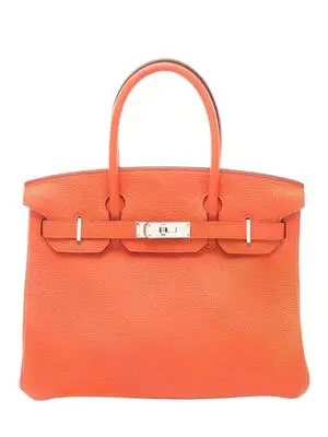 Hermès Hermès 2015 Togo Birkin Retourne 30 Handbag Orange